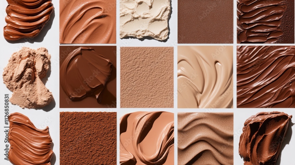 Color of the year 2025 Mocha Mousse. Mood fashion collage. Trendy ...