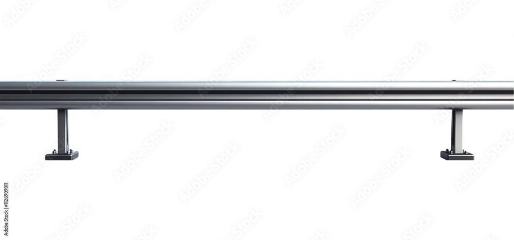 Guardrail isolated on transparent or white background, tileable guard ...