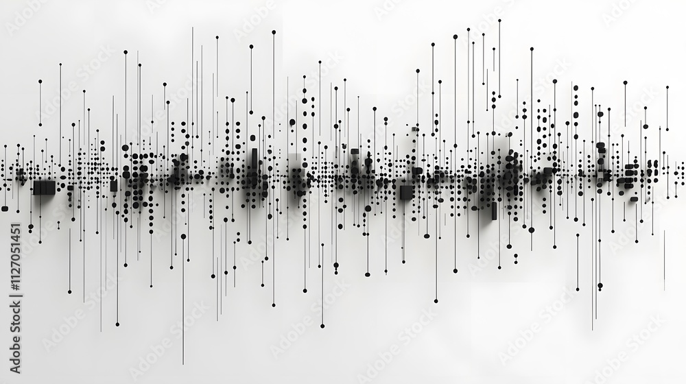 A vertical alignment of bold numbers, each positioned at different ...