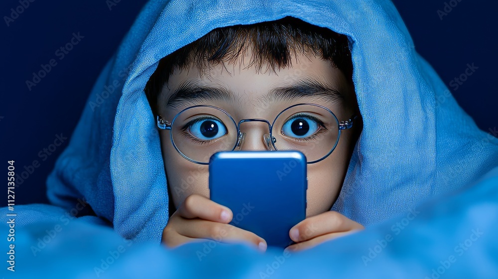 It is a picture symbolizing the dangers children could face online ...