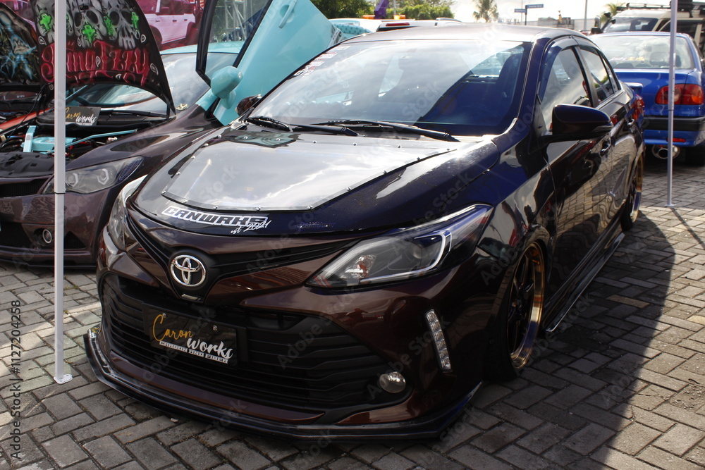 Toyota vios at bumper 2 bumper car show in Pasay, Philippines Stock ...