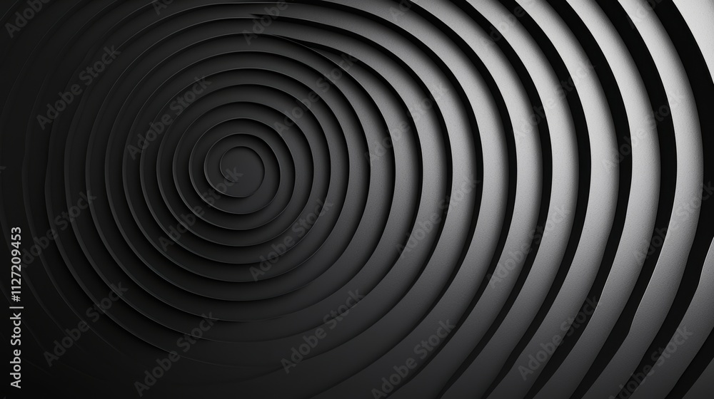 Energy Wave or Pulse: Concentric circles of energy pulses expanding ...