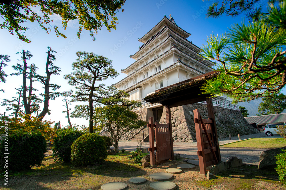 Shimabara Castle, also known as Moritake Castle and Takaki Castle ...