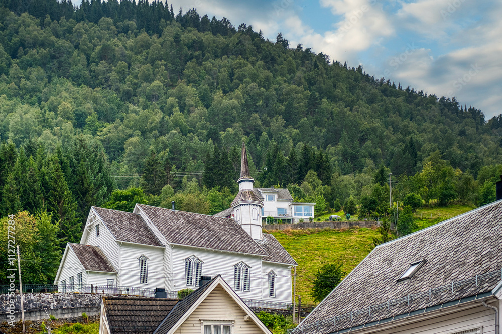 Hellesylt is a village in Stranda Municipality, Møre og Romsdal county ...