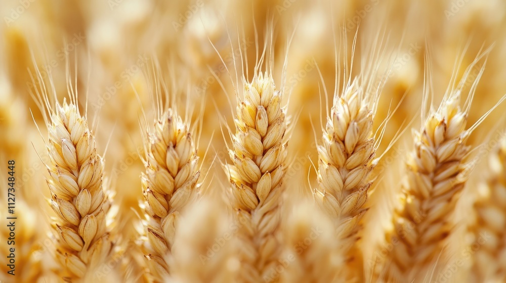 Mature wheat grain crop in a vibrant Australian farming landscape ready ...