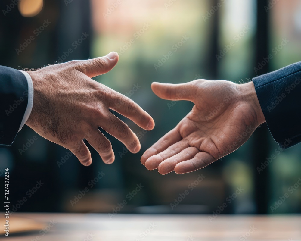 Helping hand concept with outstretched arms. A close-up image of two ...