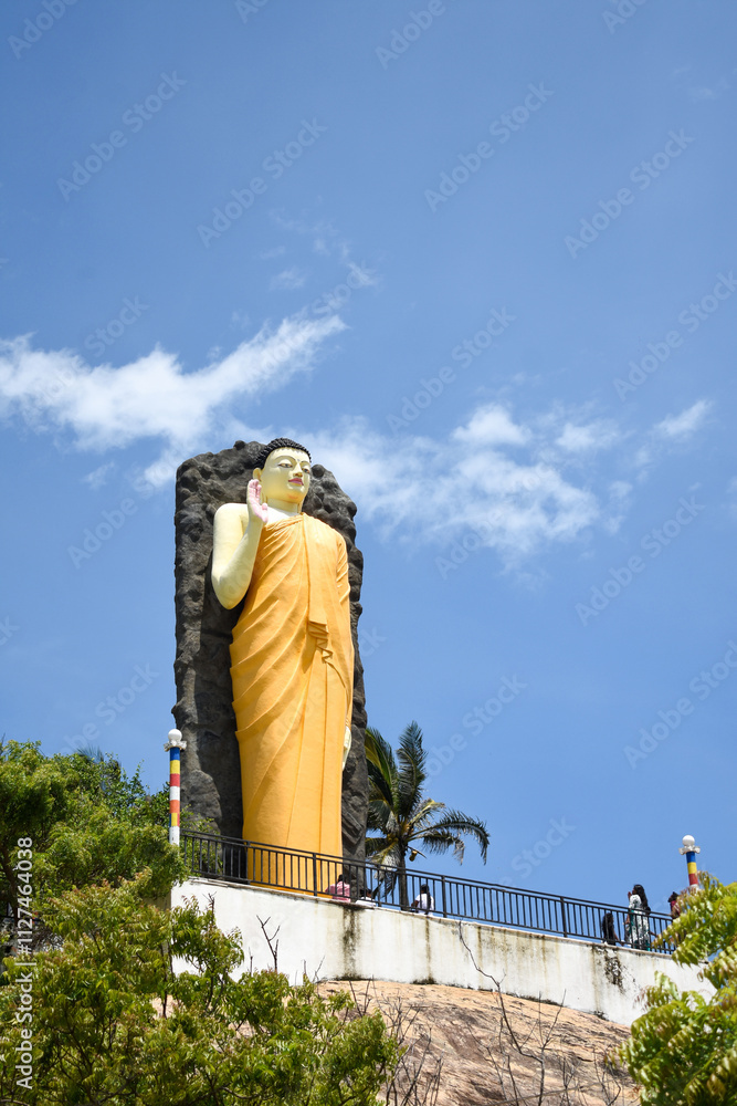 Statue of Lord Buddha, Kirinda Vihara Maha Devi Temple, Kirinda ...