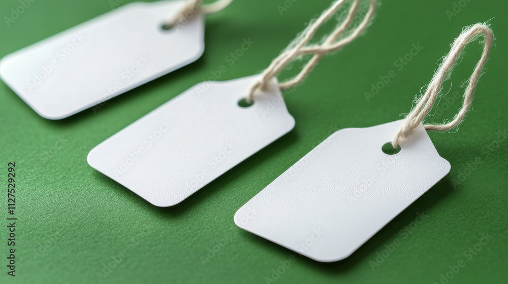 White wobblers speech bubbles mockup. Different shapes price tags ...