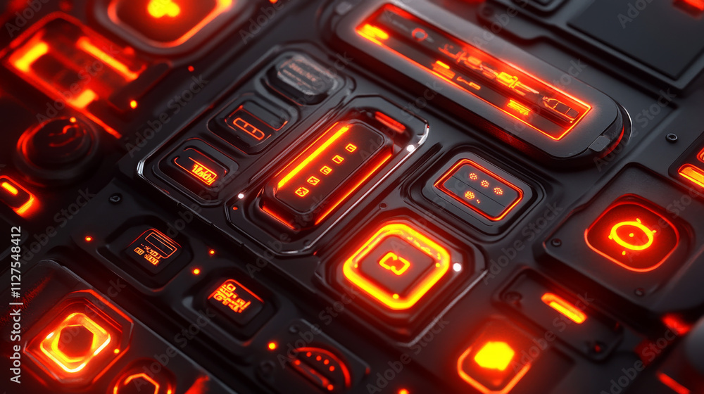Game menu interface ui elements, buttons, progress bars, settings, login and password board. Gui ...
