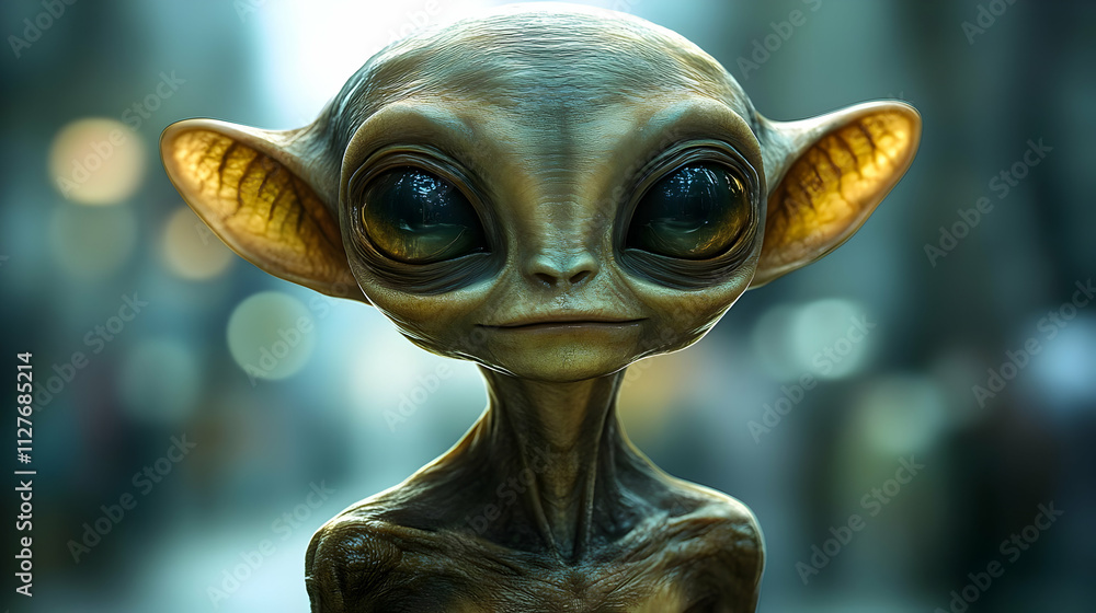 Ilustración de Stock Alien Creature Design: Digital Art Depicts ...