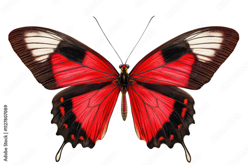 Beautiful red butterfly PNG with transparent background for digital ...