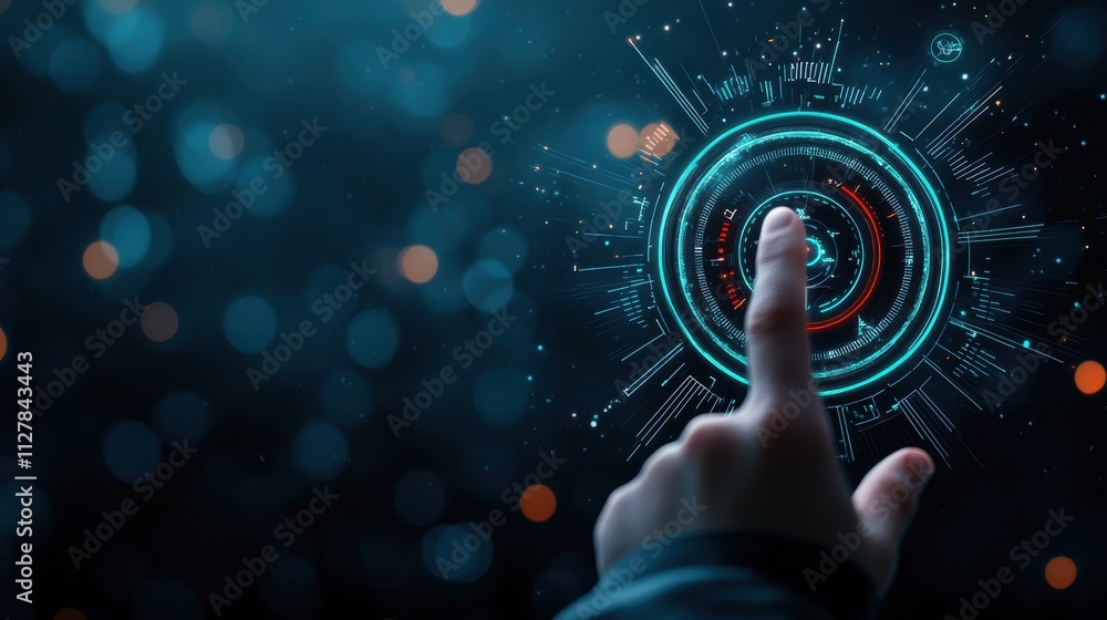Touching a Holographic Interface A finger activating a holographic ... Touching a Holographic Interface A finger activating a holographic ...
