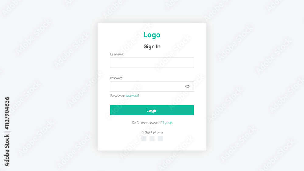 Login form landing page design, User login page design for mobile and ...