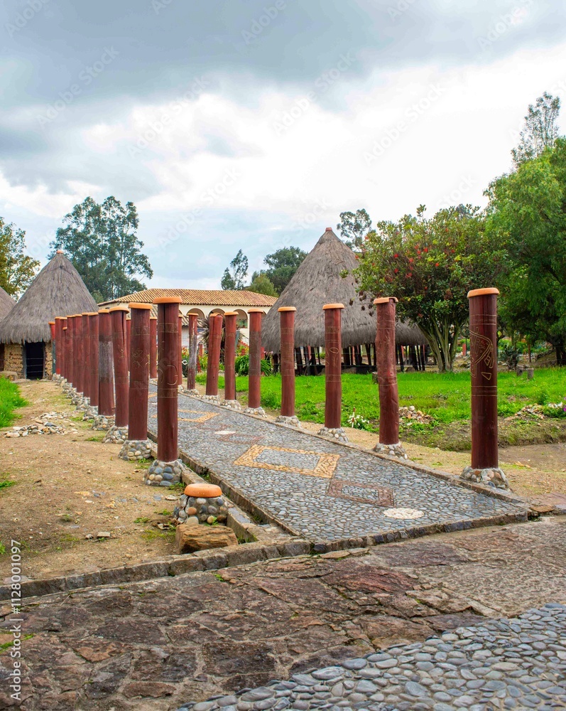 Temple of the Sun, Sogamoso, Boyacá, Colombia - May 3th 2024 - A scenic ...
