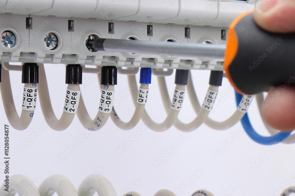 Installation of mounting wires to electrical switches using a ...