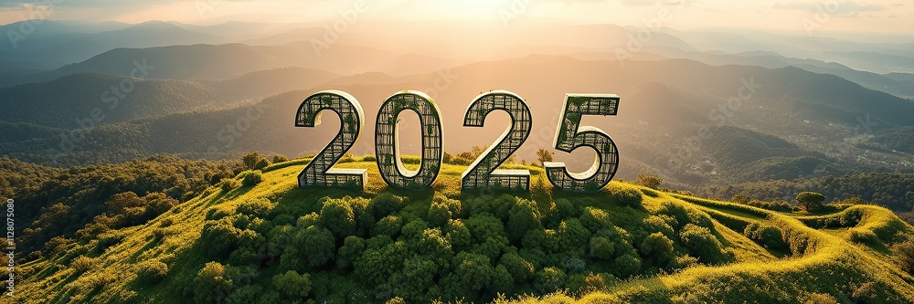 2025 New Year concept for Sustainable environment development goals on ...