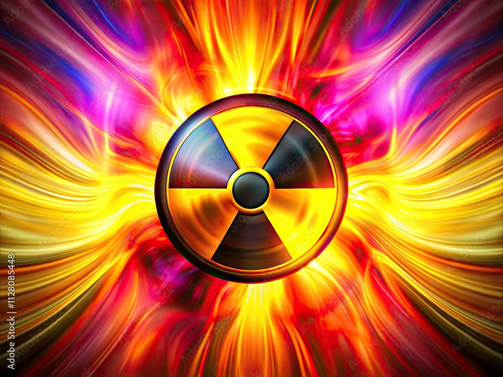 Radiation Symbol, High Depth of Field, Vibrant Background, Warning Sign ...