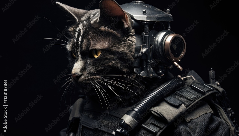 Special forces military cat unit with full tactical equipment Stock ...