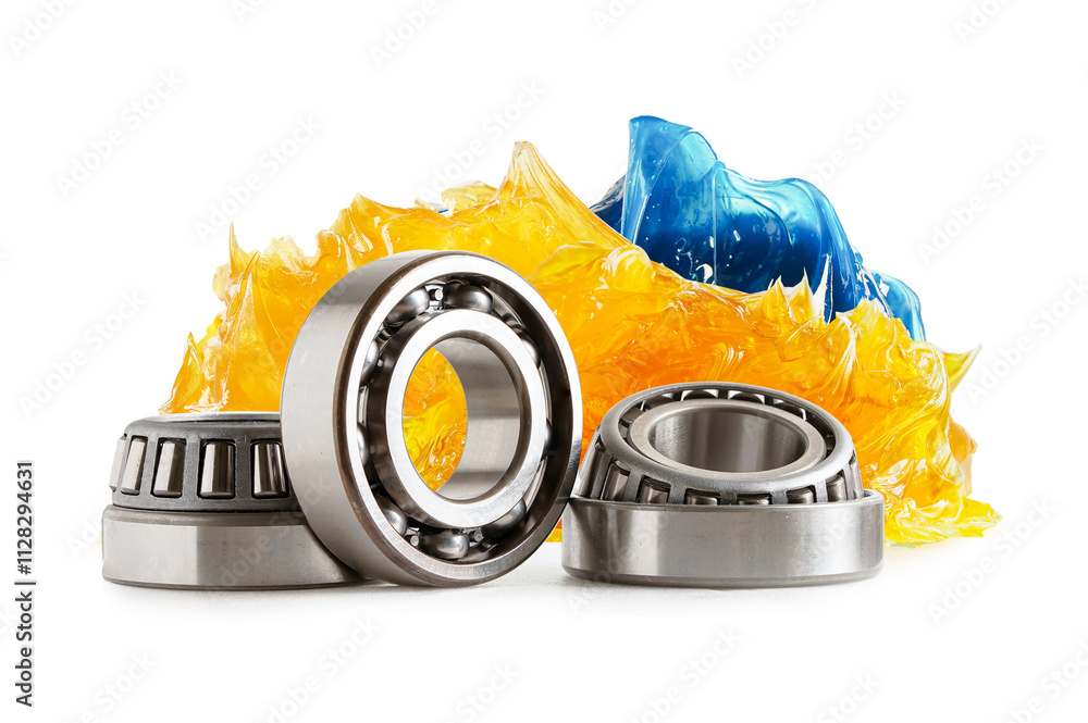 Grease and ball bearing, Blue premium quality synthetic lithium complex ...