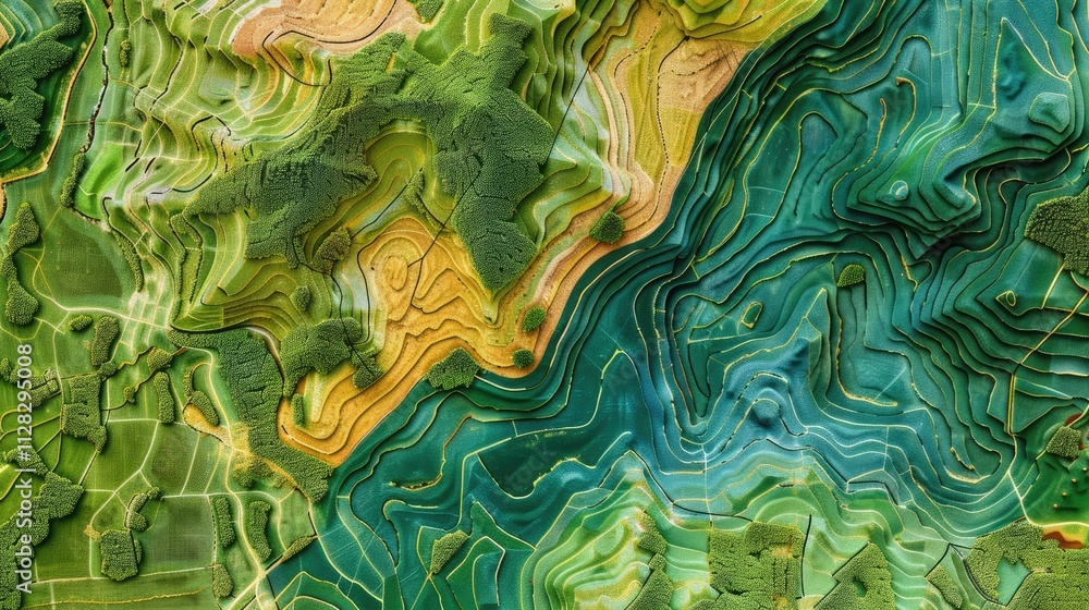 Multi-layered GIS map integrating soil, weather, and crop data for ...