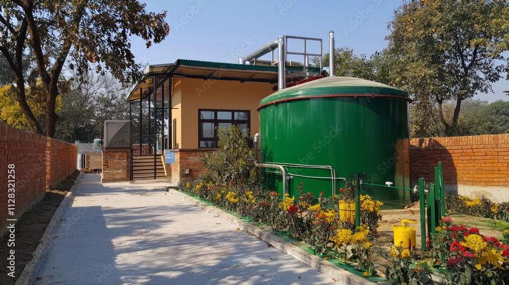 Compact Biogas Plant Setup: A small-scale biogas setup with compact ...