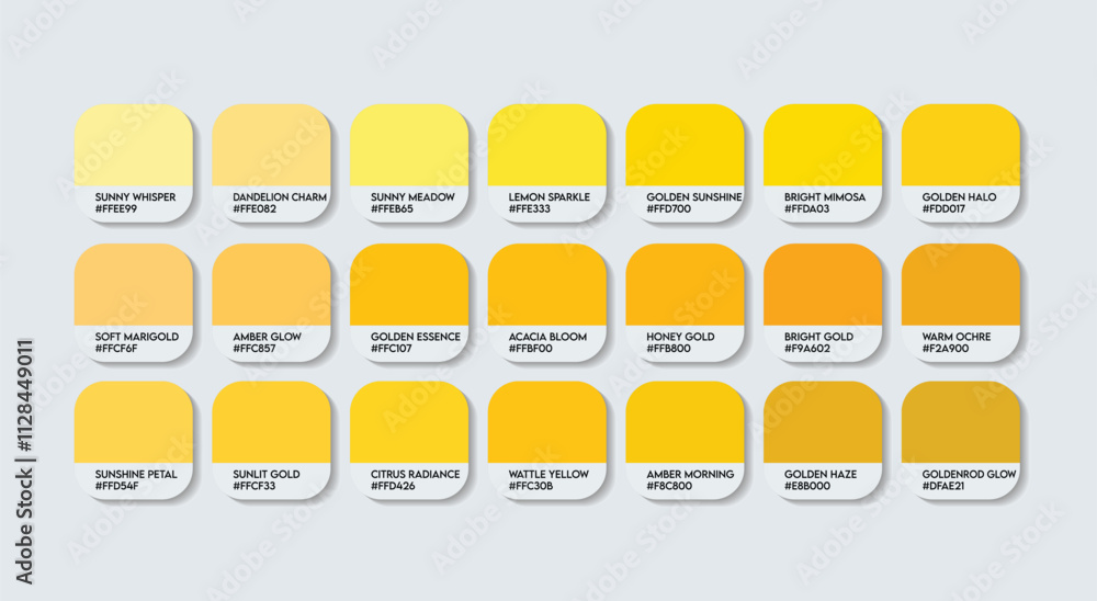 Стоковое векторное изображение «Golden Wattle (Australia) Flower Color ...