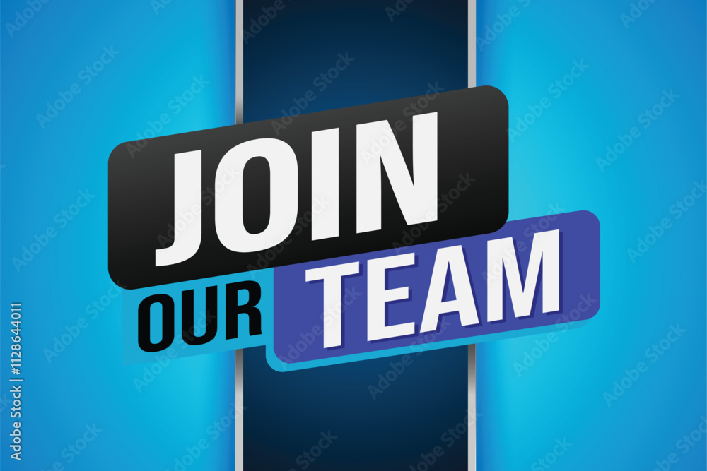 join our team word concept vector illustration with modern futuristic ...