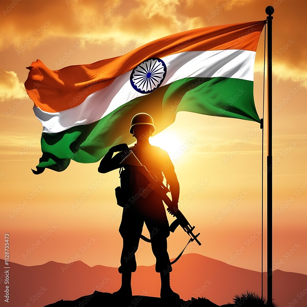 Kargil Vijay Diwas celebration concept, banner, poster, post, greeting ...