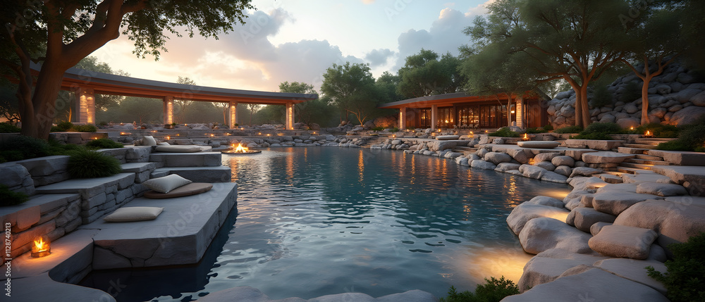 "Stunning Waterfront Amphitheaters: Cascading Seating Designs Enhanced ...