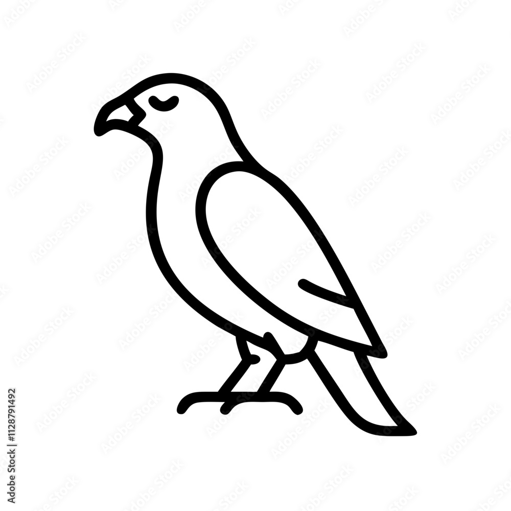 Hawk Bird Generative AI Vector and Line Art Design for Graphics" Stock ...