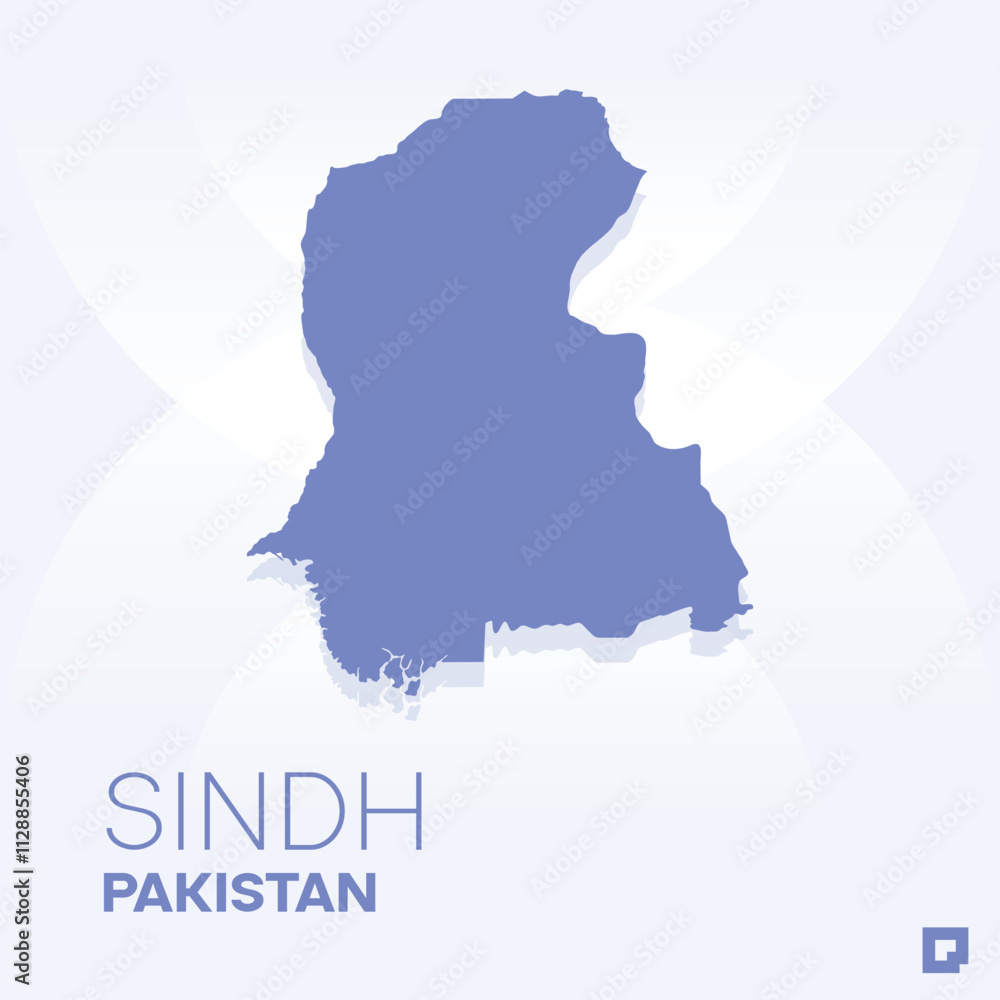 Sindh vector map, Vector map of Sindh, editable eps, AI files, Vector ...