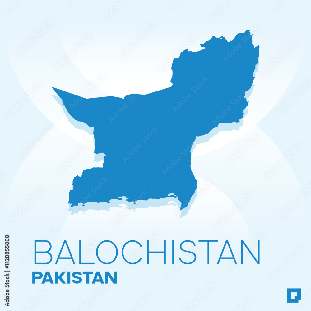 Balochistan vector map, Vector map of Balochistan, editable eps, AI ...
