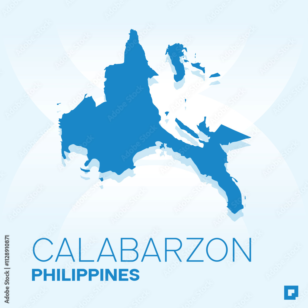 Calabarzon vector map, Vector map of Calabarzon, editable eps, AI files ...