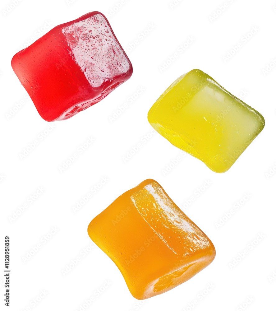 PNG 3 bear jellys floating sweets candy. Stock Photo | Adobe Stock