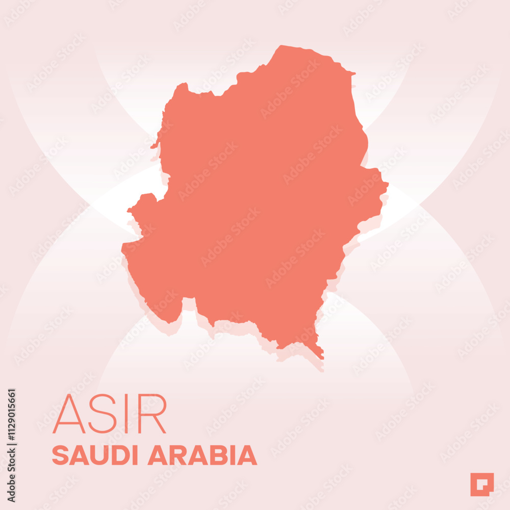 Asir vector map, Vector map of Asir, editable eps, AI files, Vector ...