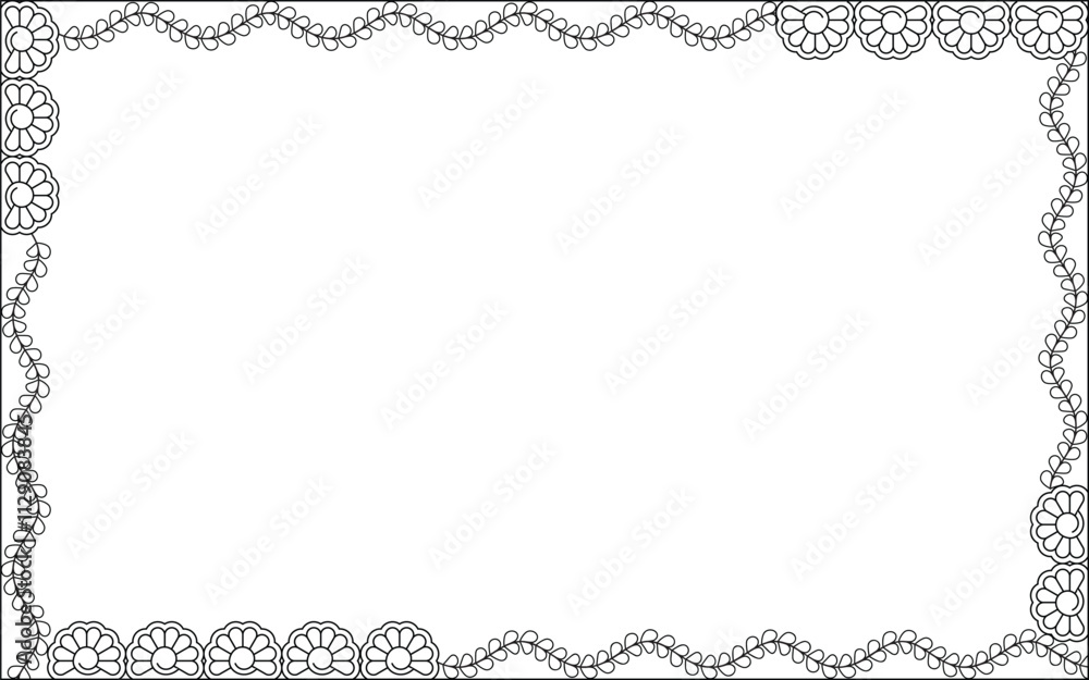 Vector Black and White Boarder designs for Frame and page decoration ...