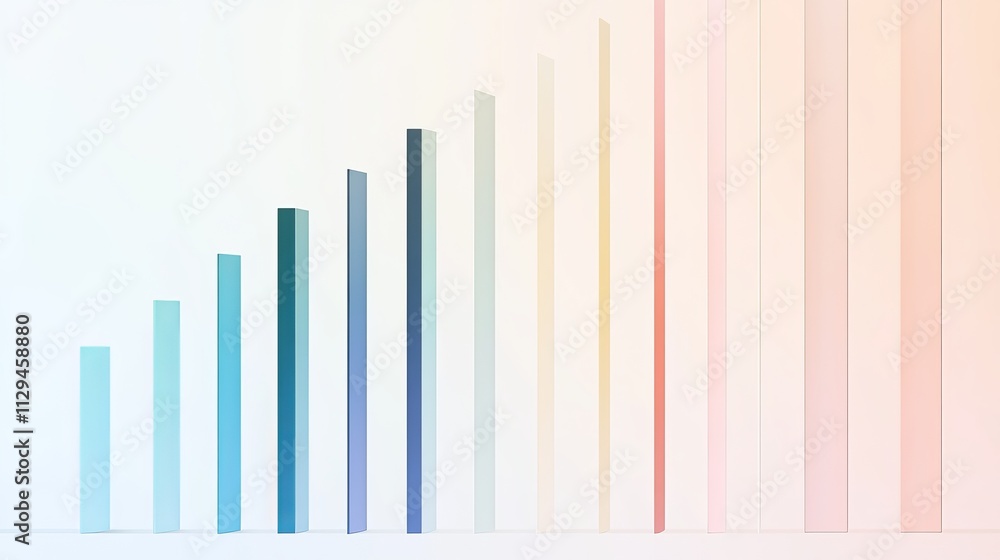Conceptual depiction of equity represented by a minimalist gradient bar ...