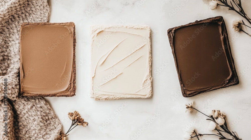 Color of the year 2025 Mocha Mousse. Mood fashion collage. Trendy ...