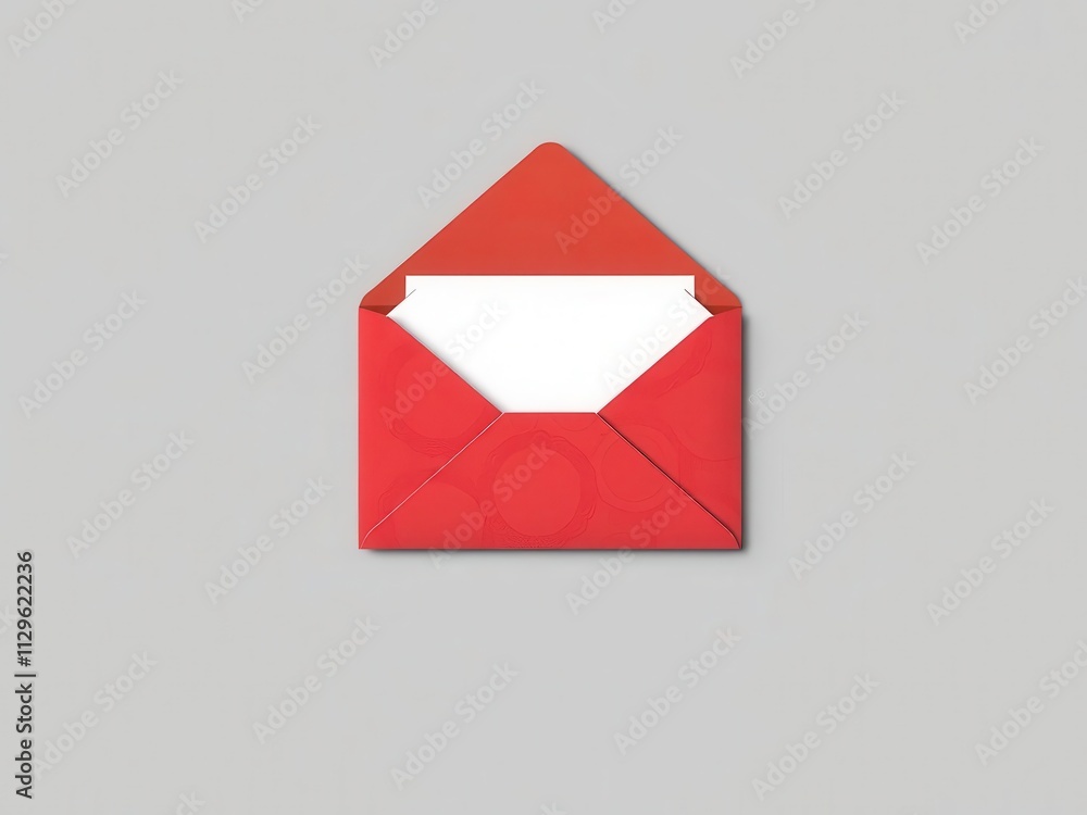 Envelope die cut mock up template vector with multiple realistic paper ...