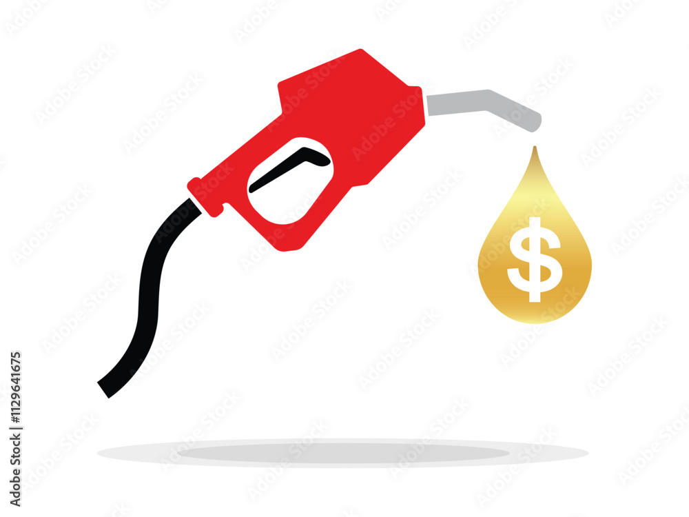 Fuel pump nozzle sign.Gasoline,Gas station icon. Vector illustration of ...