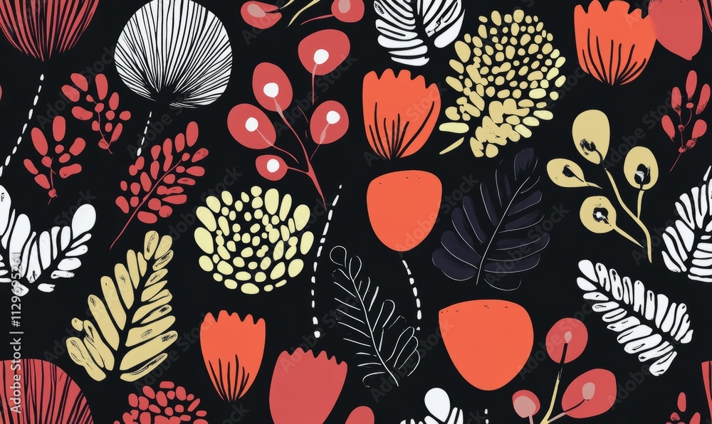 Retro Boho Backgrounds, set, sixties style, seventies, hip, vintage ...