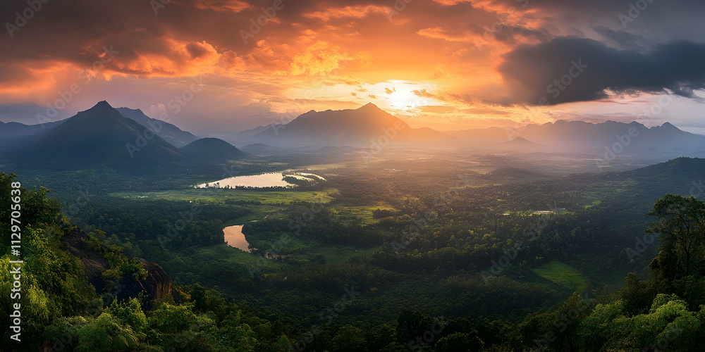 Stunning greenery of the Western Ghats captured in a landscape ...