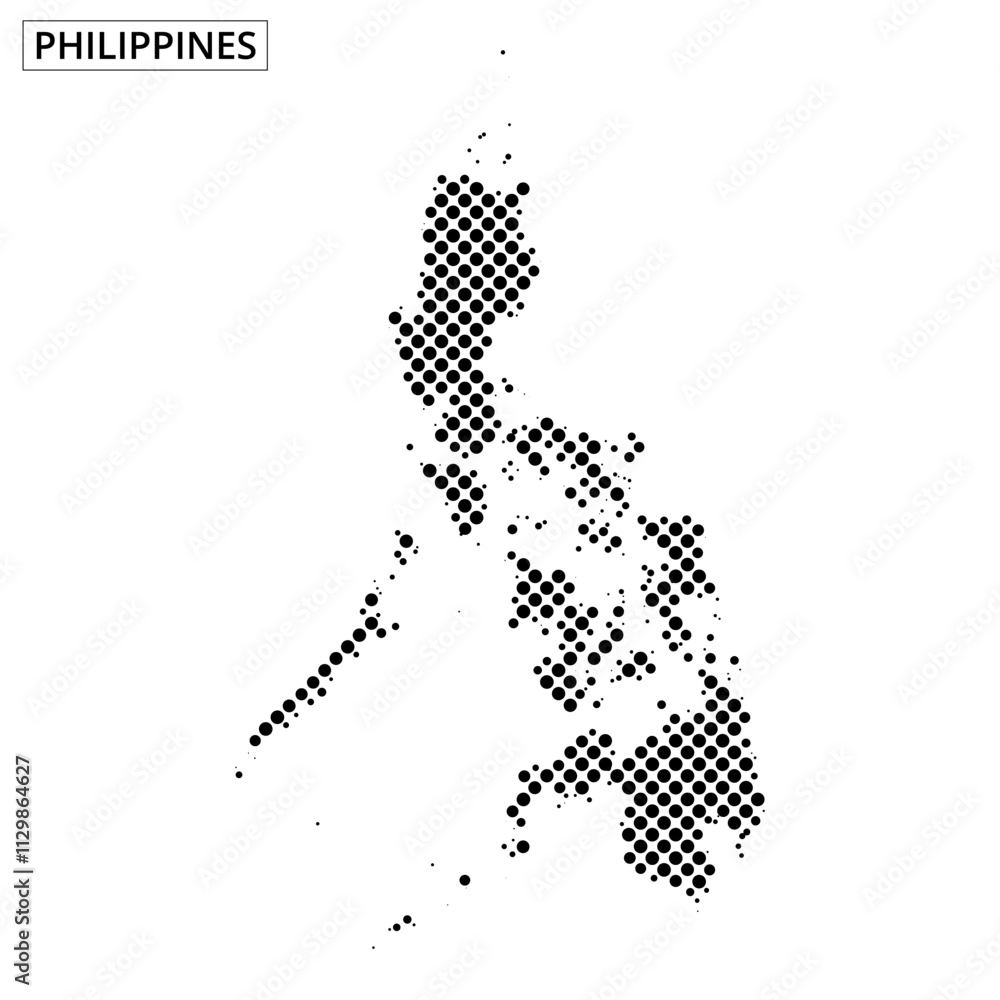 Vector de Stock Filipina map illustration showcasing the geographical ...