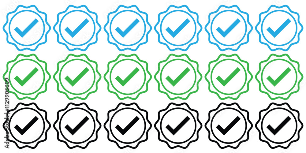 Check mark icons. Check marks symbol, logo. Green checkmark ...