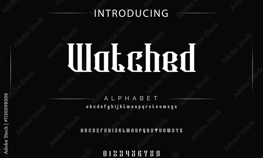 Vintage font, absinthe type, alcohol label typeface, gin and beer ...