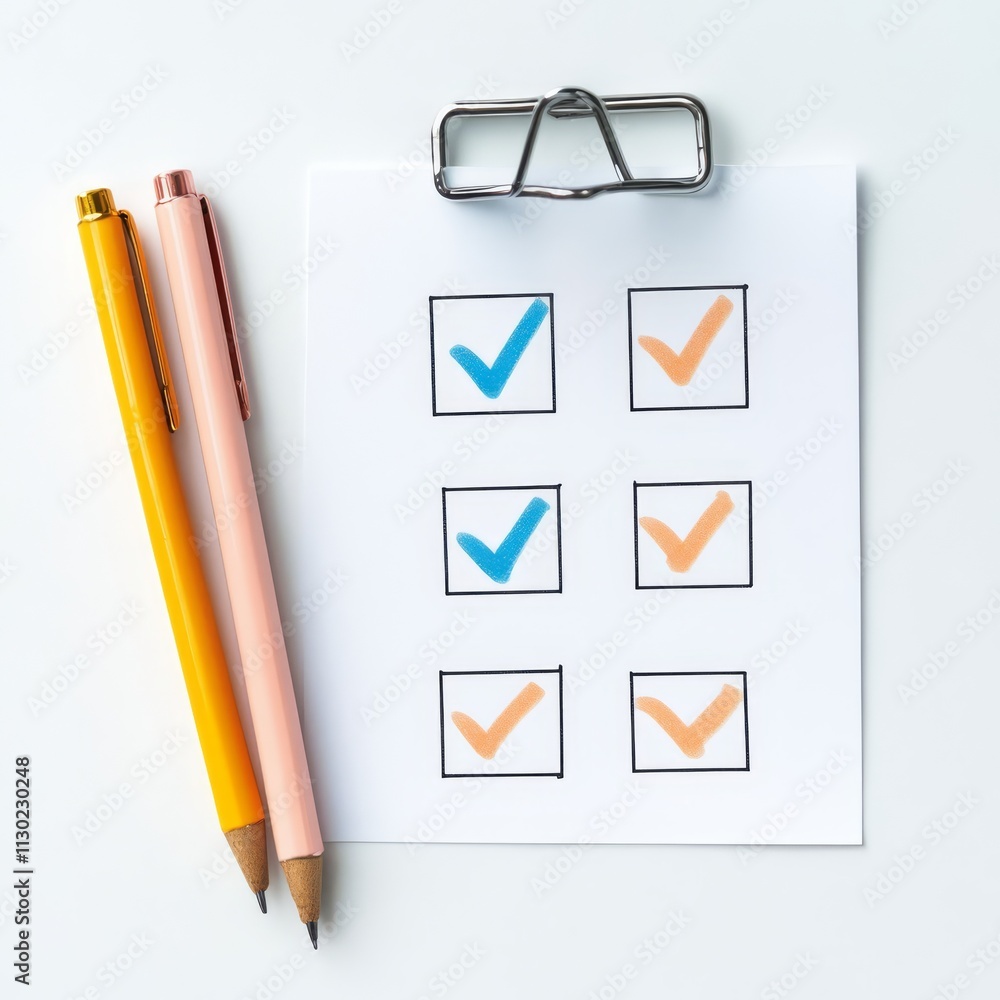 Checklist Complete: Productivity and success visualized with a ...