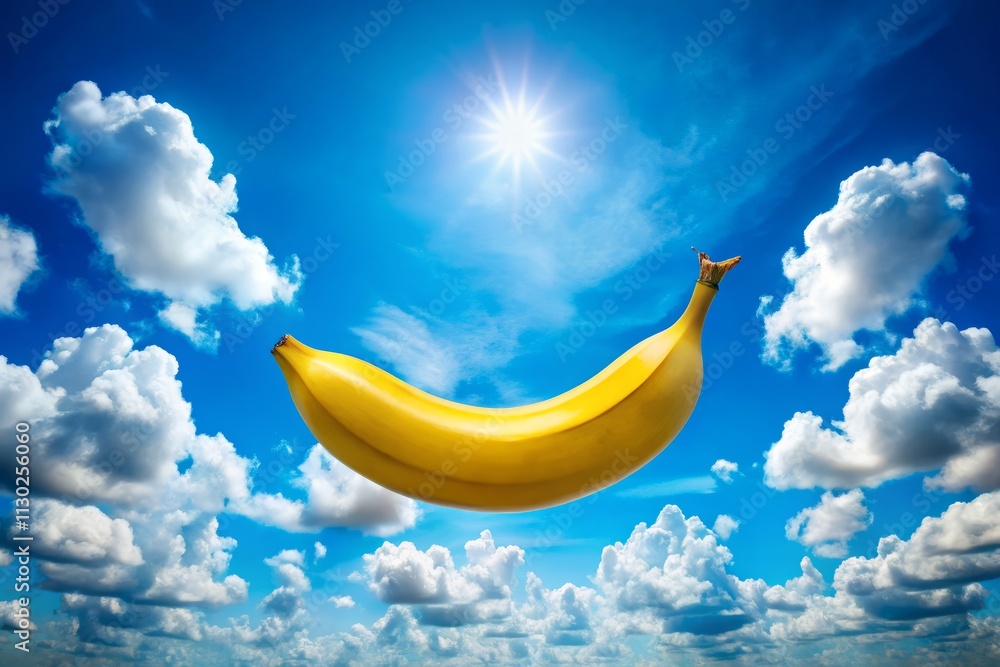 Aerial View Yellow Banana Clipart, High-Resolution Cartoon Banana ...