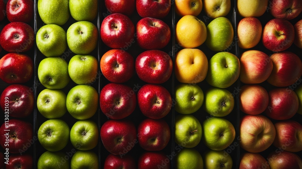 Apple packaging process visualized with apples moving through stages of ...