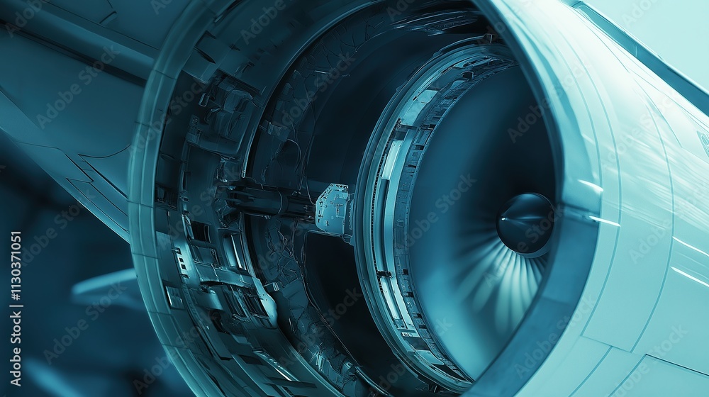 Airplane wheel compartment with mechanical components and hydraulic ...