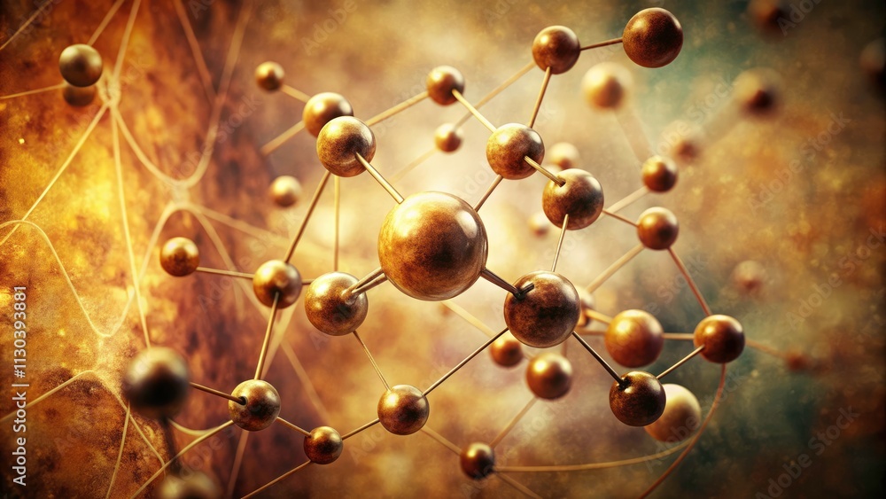 Vintage Molecular Ion Photography: Retro Science, Atomic Structure ...
